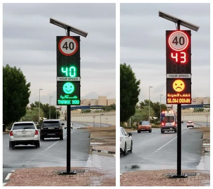 UAT MTP Smart Speed Sign with Flash and Emoji